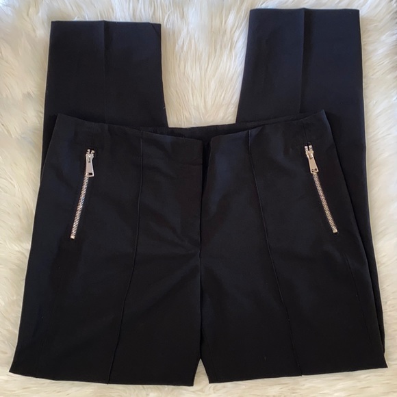 Zac & Rachel | Pants & Jumpsuits | Zac Rachel Black And Silver Straight ...